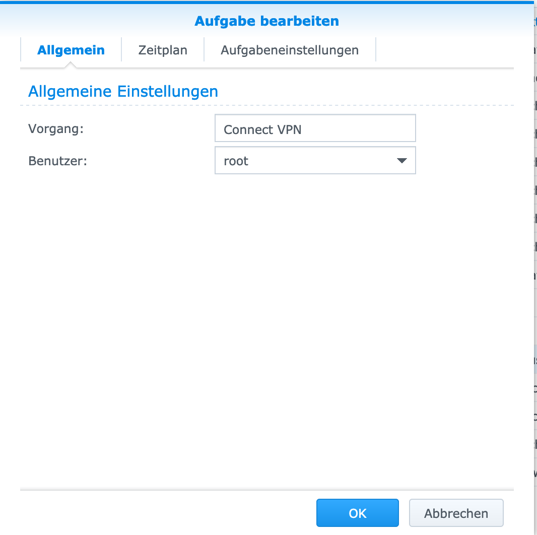 Synology: OpenVPN automatisch verbinden Synology: OpenVPN automatisch verbinden